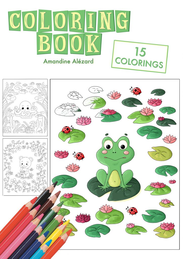 Cahier de coloriages – Dinett illustration illustrateur jeunesse book d ...